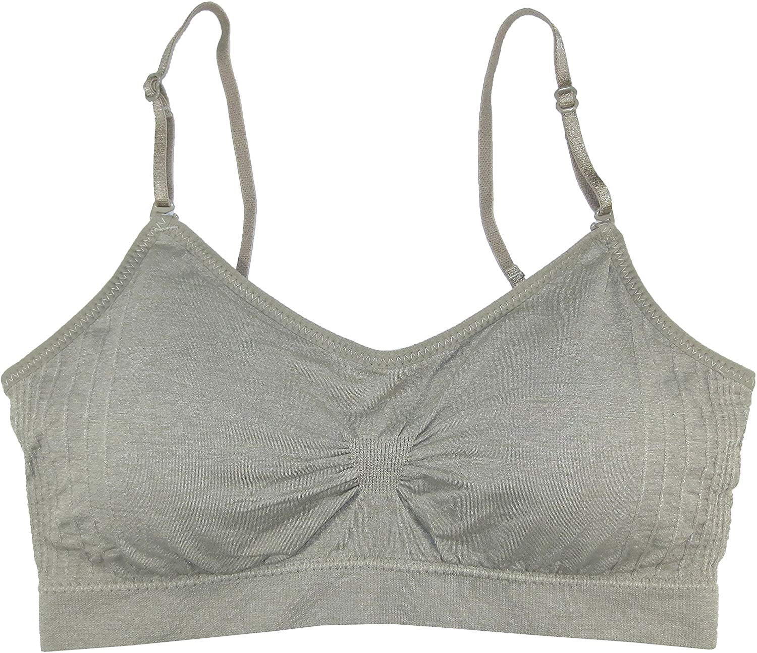 Coobie Womens Scoopneck Seamless Bra (One Size, Grey Heather) - Walmart.com