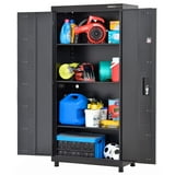 Muscle Rack Heavy-Duty Welded Steel Garage Storage Cabinet, Matte Black ...