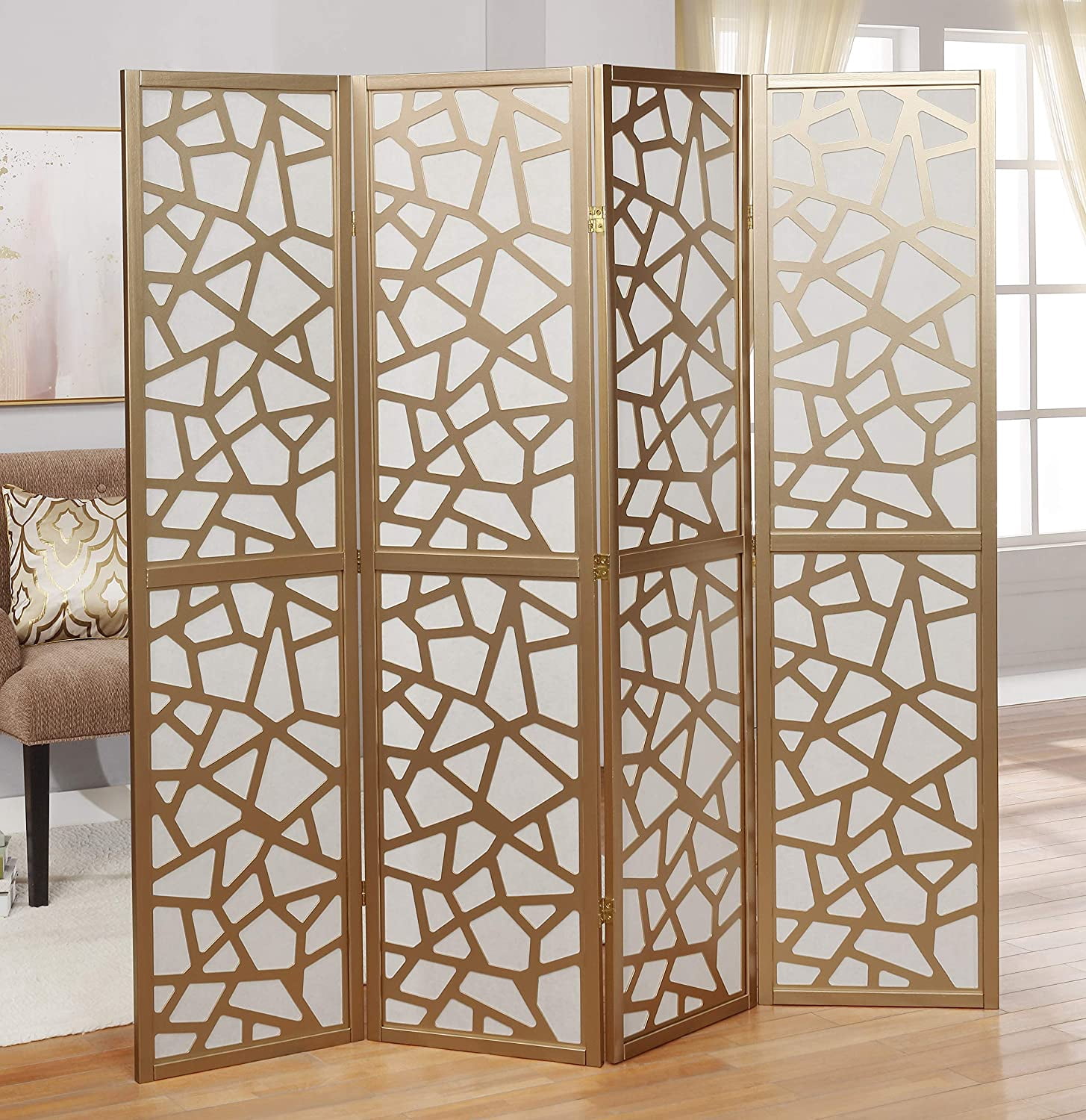 SHMAMT Giyano 4 Panel Screen Room Divider - Walmart.com