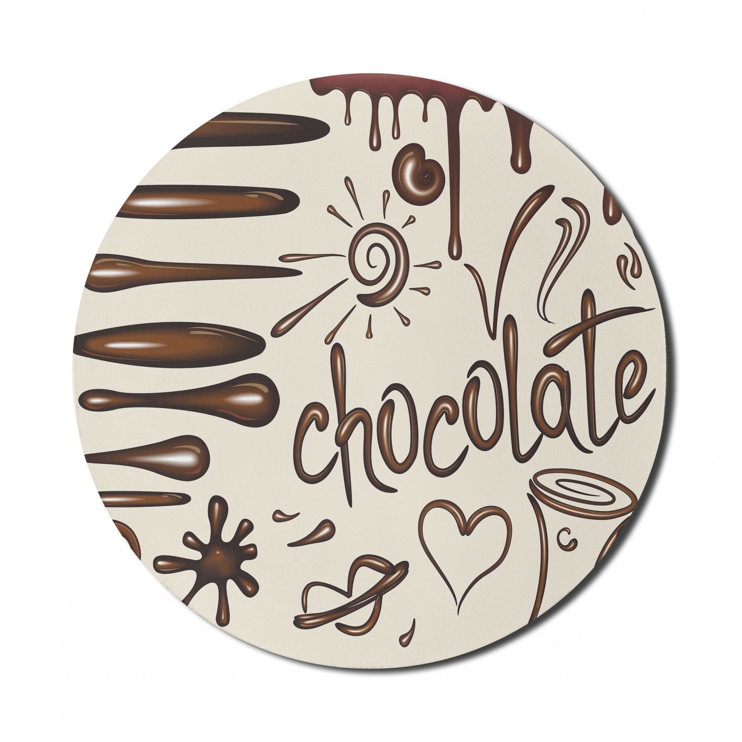 Chocolate Mouse Pad for Computers, Chocolate Drips and Stains Coffee ...