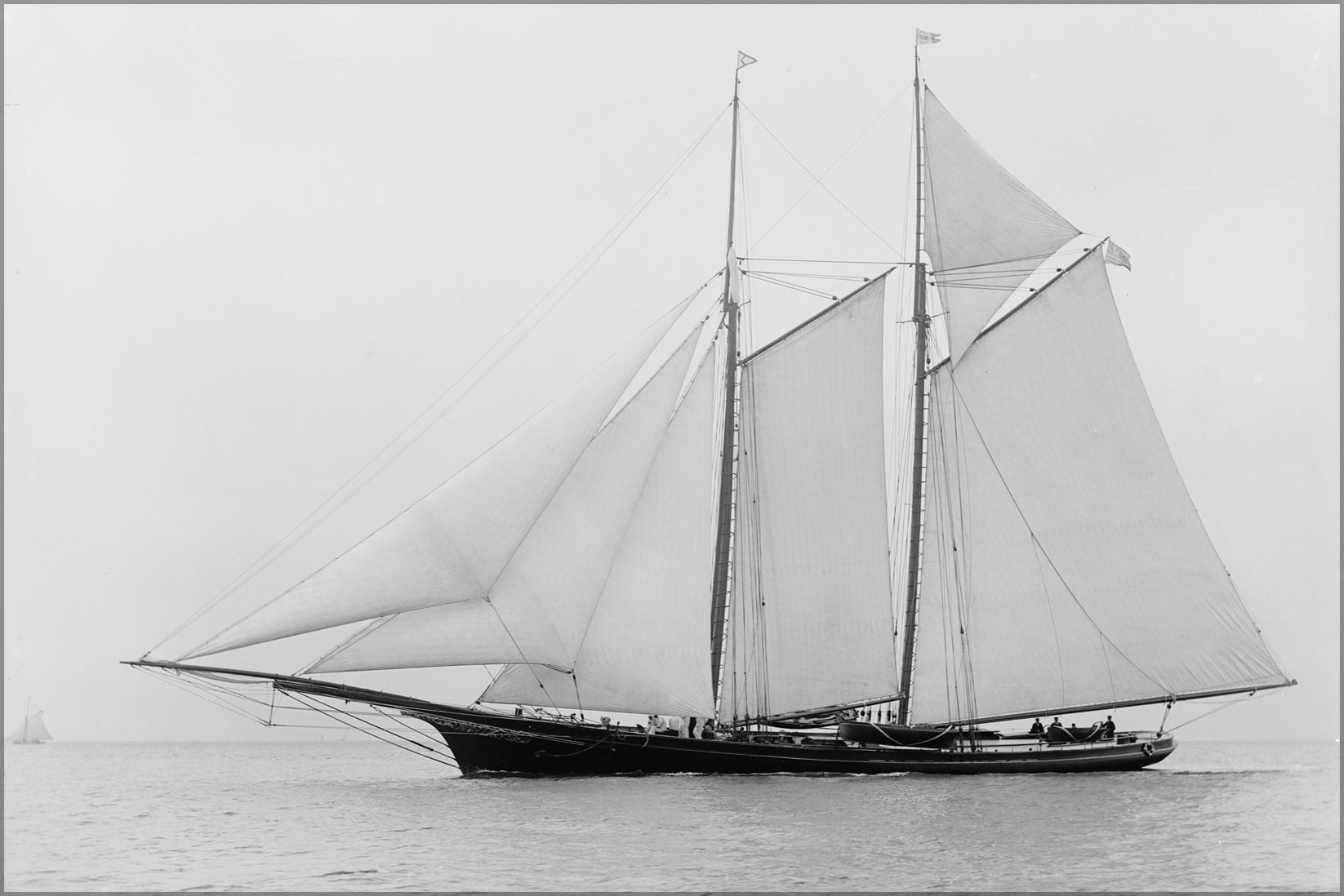 24"x36" Gallery Poster, William Voorhis' centerboard schooner Tidal ...