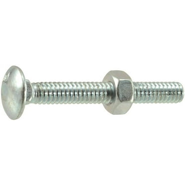 1/4-20X3 Ribbed Neck Carriage Bolt Partial Thread Zinc (Pack Qty 750 ...