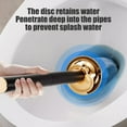 Toilet Brush Wall Mounted Long Handle | Gold Plated Finish ...