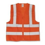 TR Industrial Orange High Visibility Reflective Class 2 Safety Vest, XL ...