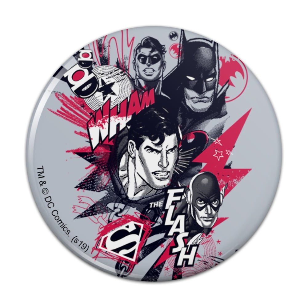 Justice League Character Heads Kitchen Refrigerator Locker Button ...