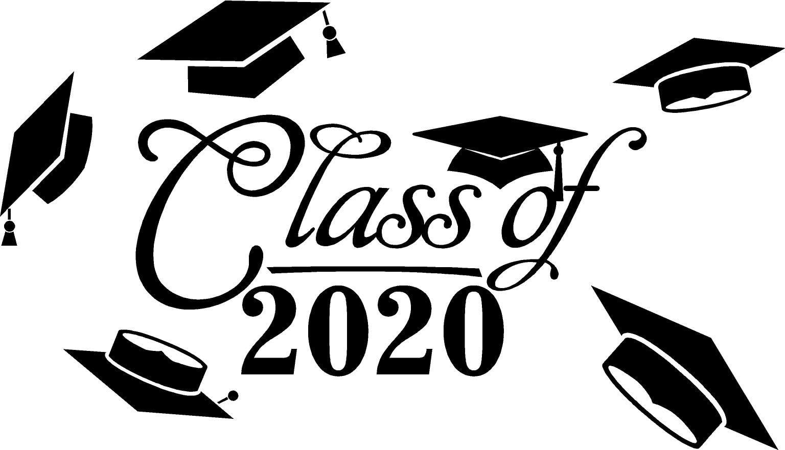 Class Of 2020 Wall Decor| Removable Wall Art Lettering Decals - DIY ...