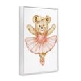 Teddy Bear Ballet Tutu White Framed Giclee Art, design by Amy Hall ...
