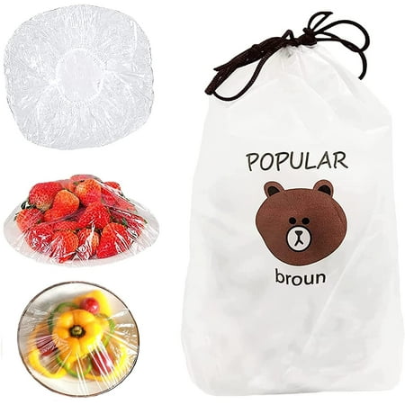 Fresh Keeping Bags 100 Pcs, Reusable Elastic Food Storage Covers ...