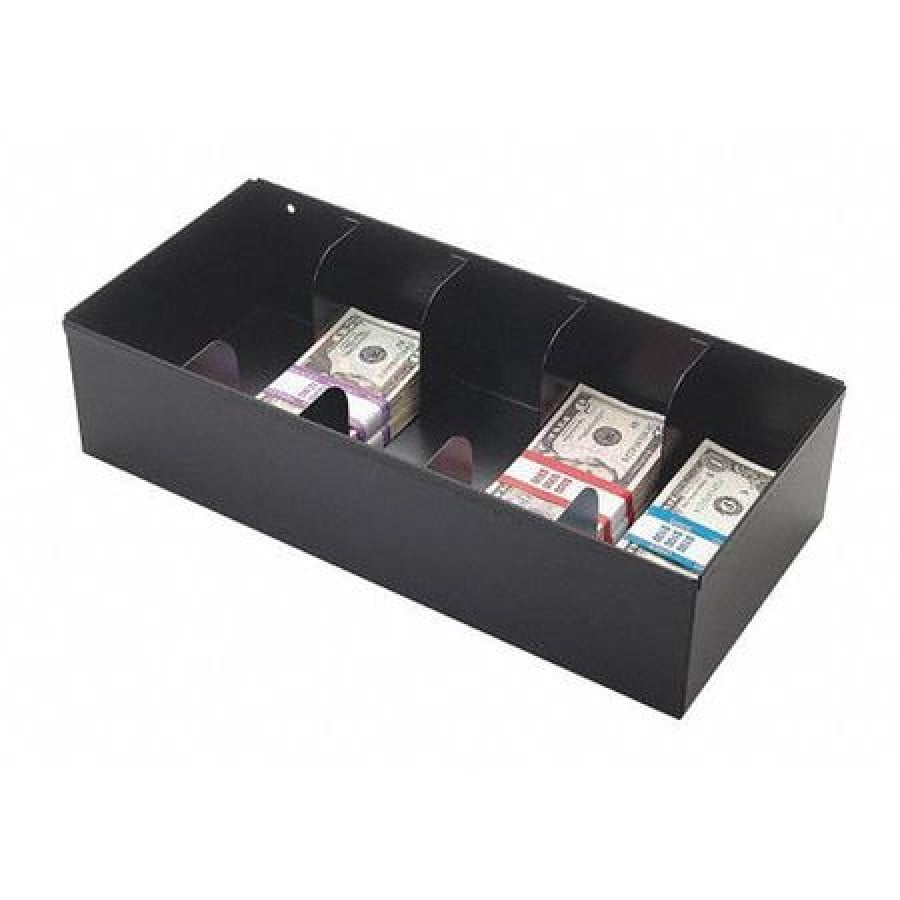 MMF INDUSTRIES 225107204 Currency Tray,5 Compartments,Black - Walmart.com