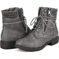 Dream Pairs Womens Lace Up Combat Boots Ankle Booties