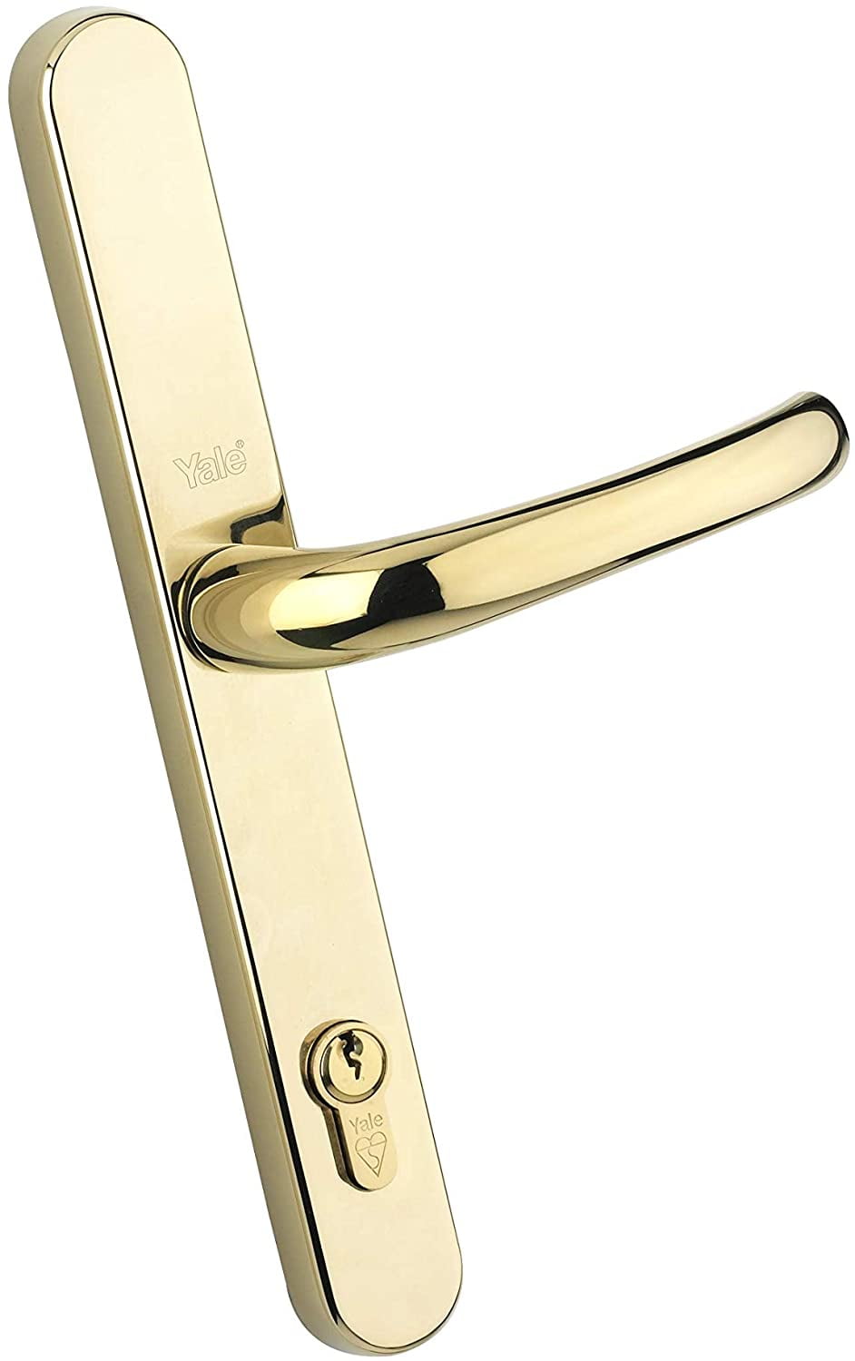Yale PVCu Replacement Door Handle GF Polished PVD Gold Finish P-PVC-RH ...