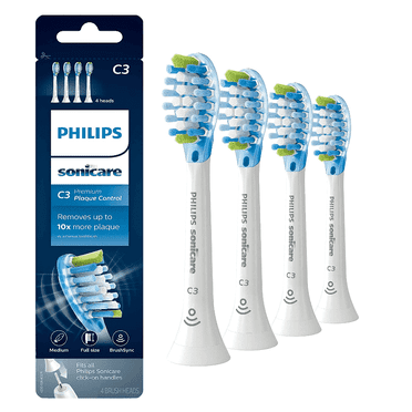 Philips Sonicare C2 Optimal Plaque Control Refill Toothbrush Heads, 4x ...
