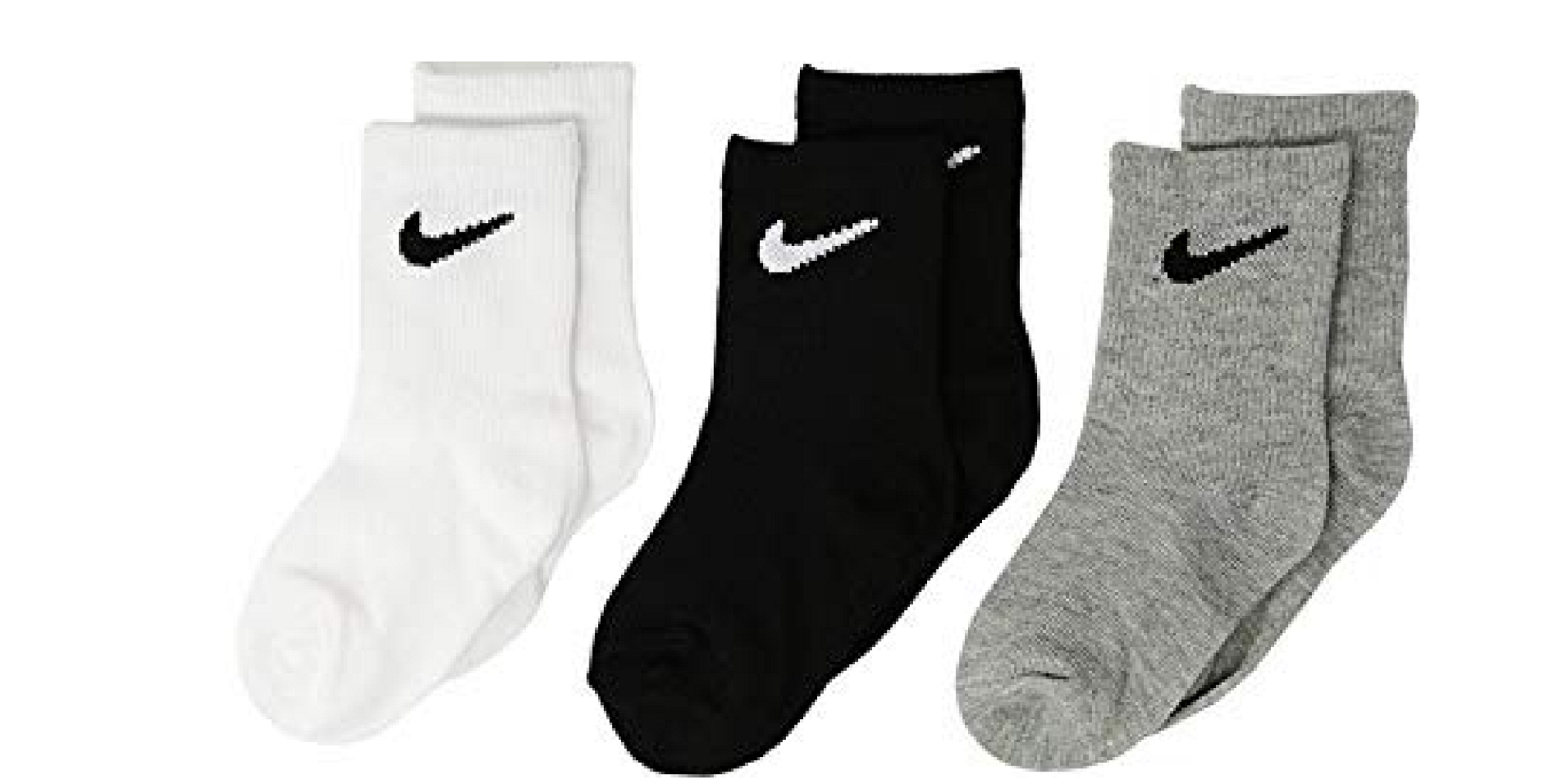 Nike Kids 3 Pair Crew Socks Shoes Black White Grey 10C 3Y Walmart Nike Kids 3 Pair Crew Socks Shoes Black White Grey 10C 3Y Walmart