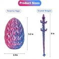 3D Printed Dragon Egg (6 Pcs) - Surprise Mystery Inside, Articulated ...