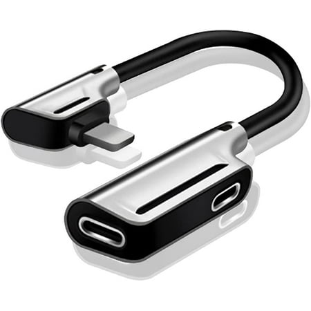 Headphone Adapter for IPhone,Iphone Jack Adapter ,4 in 1 Dual Jack ...