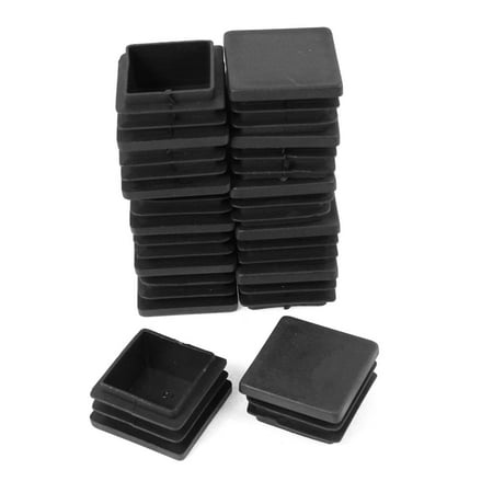 12Pcs 35mm x 35mm Plastic Blanking End Caps Square Tubing Tube Pipe ...