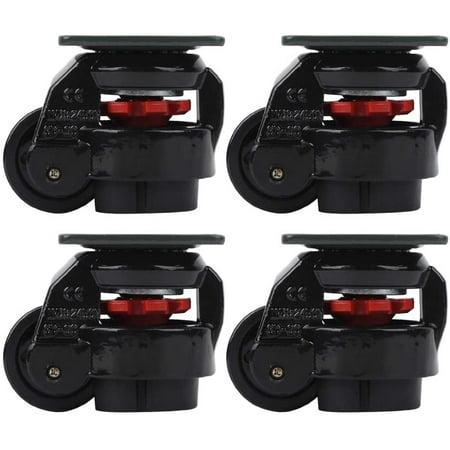 4pcs Level Adjustment Caster, GD?60F Heavy Duty Industrial Roller ...