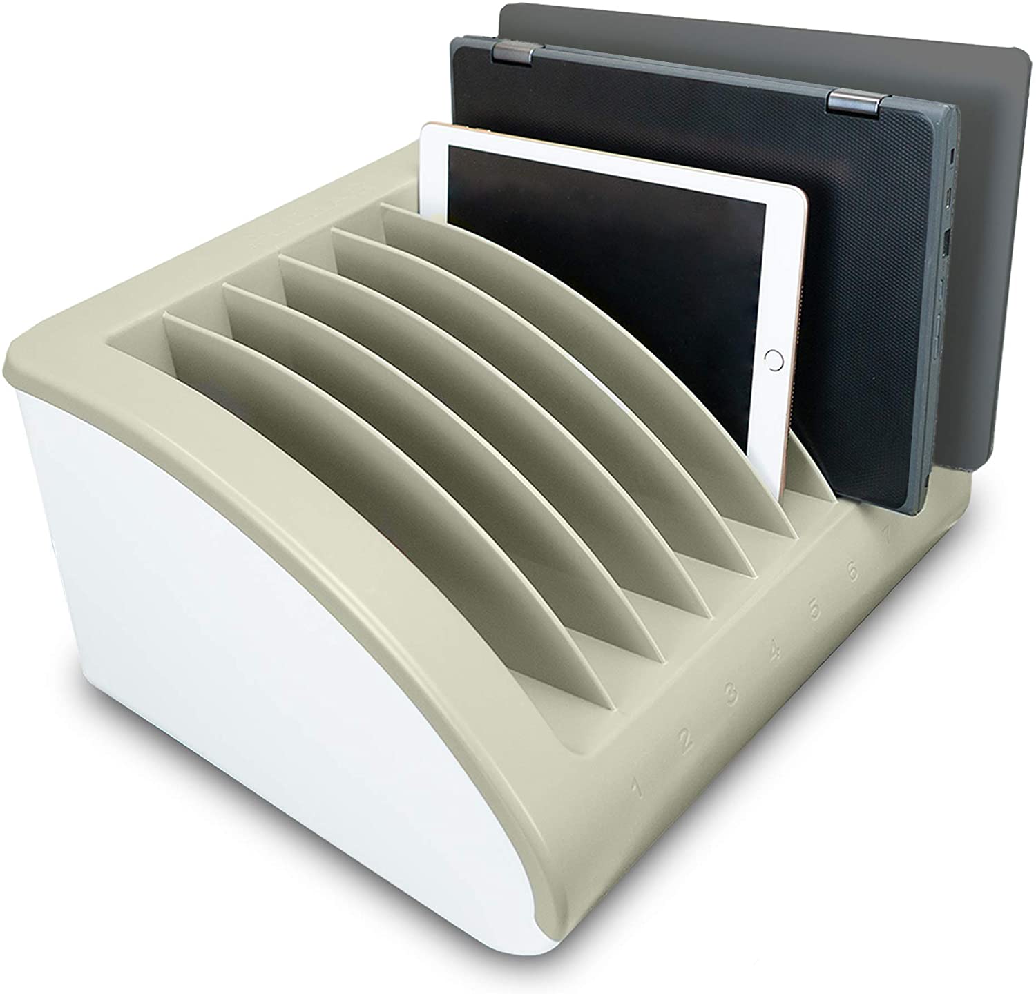 POCHAR Tablet Charging Station for 8 Laptop - Multi Charging Station ...