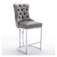 26" Counter Height Bar Stools Set of 2, Gray - Modern Kitchen Island ...