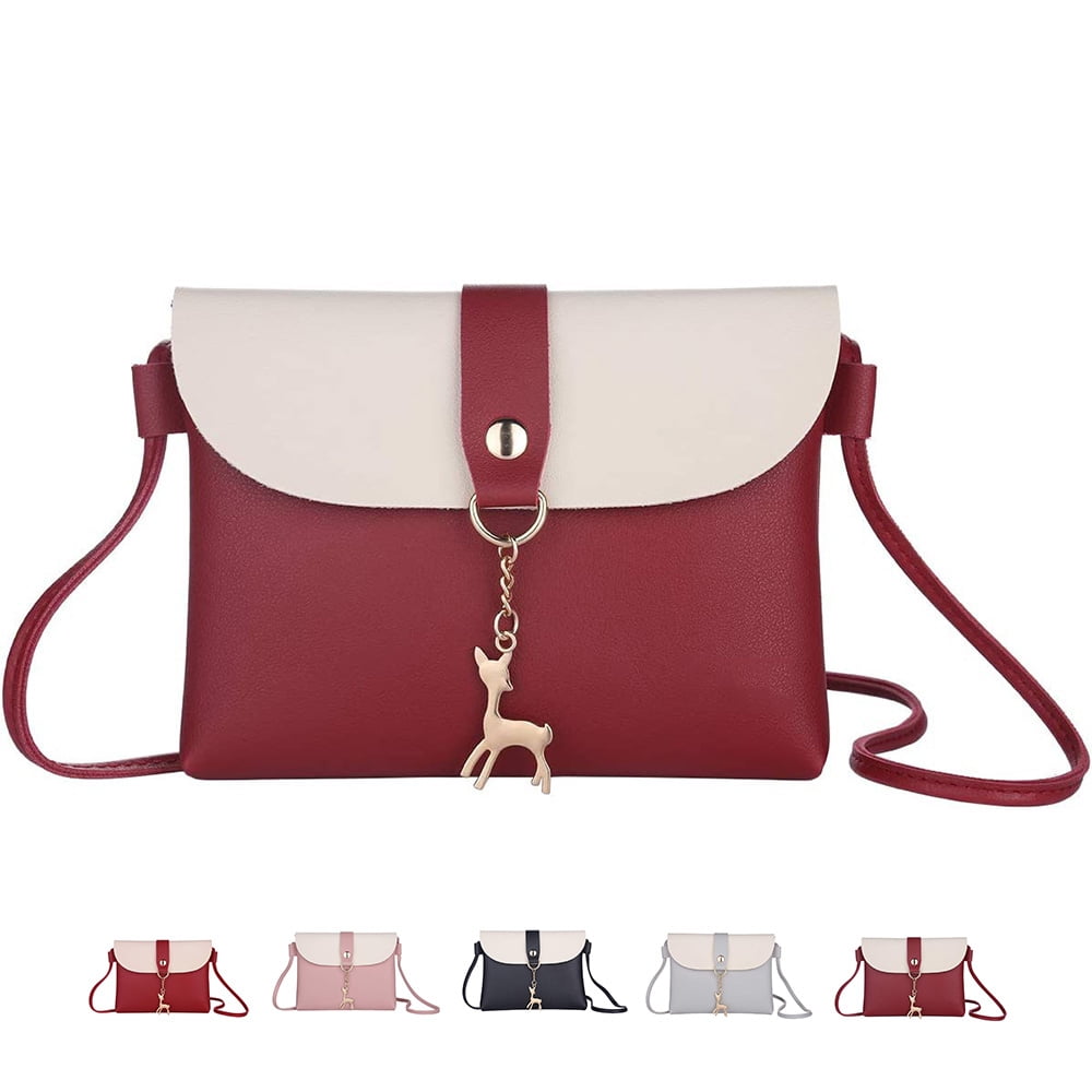 Dicasser PU Leather Shoulder Handbag Cross Body Purse for Teens Girls ...