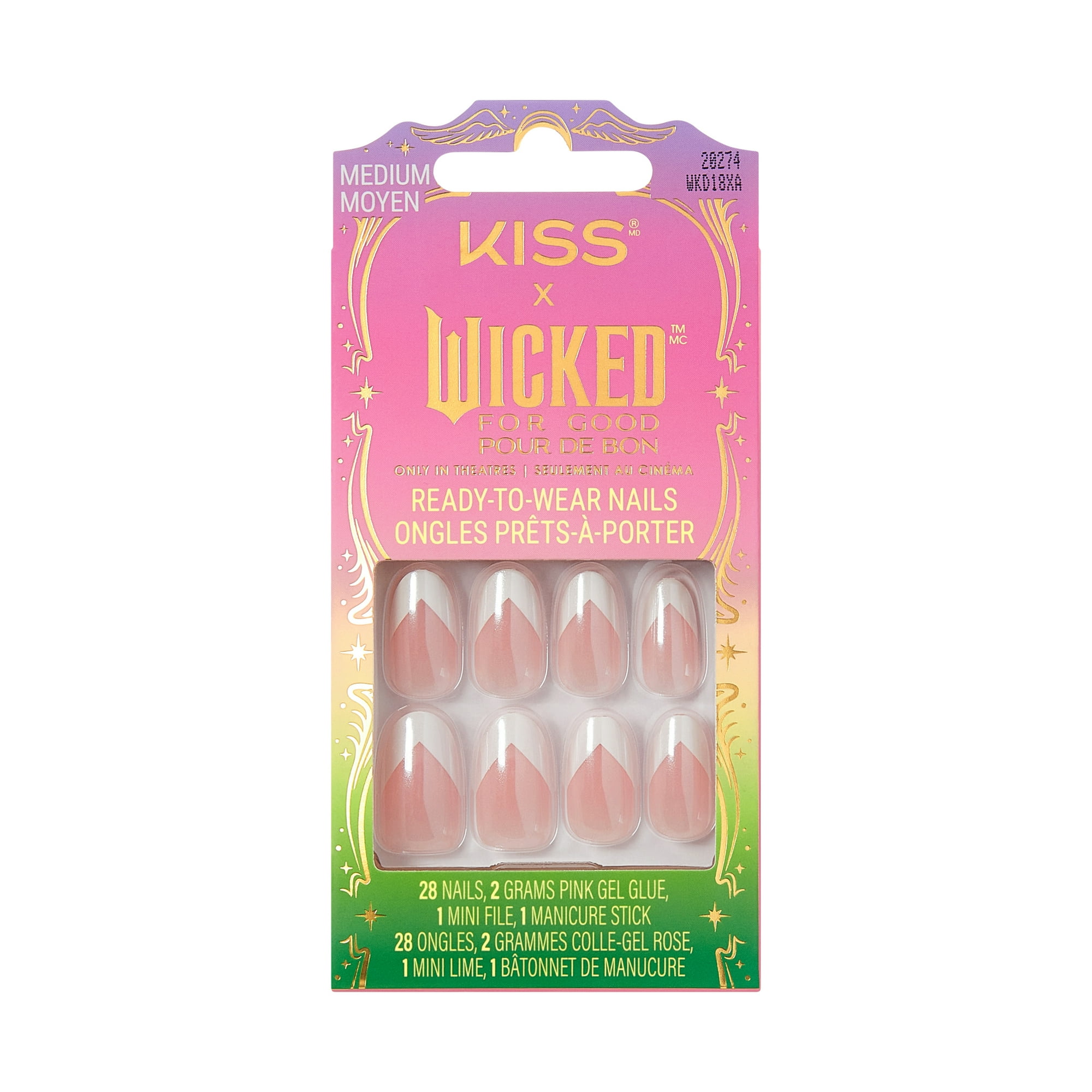 Click here for Kiss Nail - Wicked - Good News Glinda - Medium - F... prices