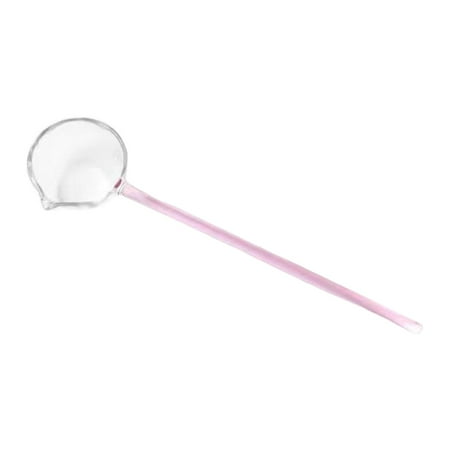 Large Glass Cooking Ladle 9.92'' Long Handle Heat Resistant Cooking ...