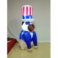 Gemmy Airblown Inflatable Patriotic Mickey Mouse, 3.5 ft Tall, White ...