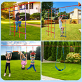 WFUN 50FT Ninja Warrior Outdoor Obstacle Course Kit for Kids ...