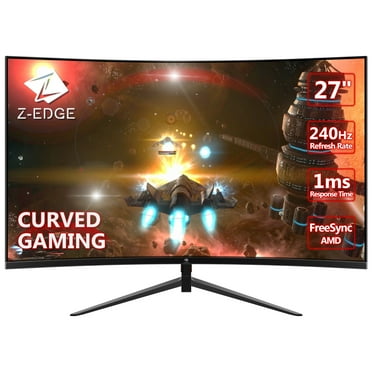 Z-EDGE UG27 27-Inch LED Curved Gaming Monitor 200Hz(DP) 144Hz(HDMI) 1ms ...