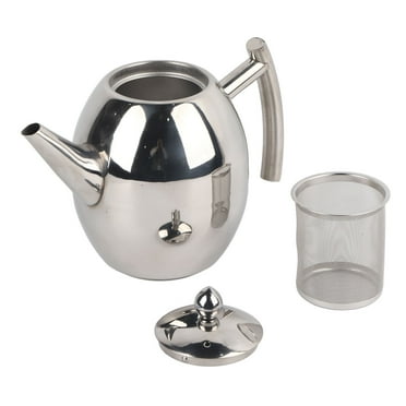 Porcelain Teapot, 17oz Tea Pot with Removable Stainless Steel Filter ...