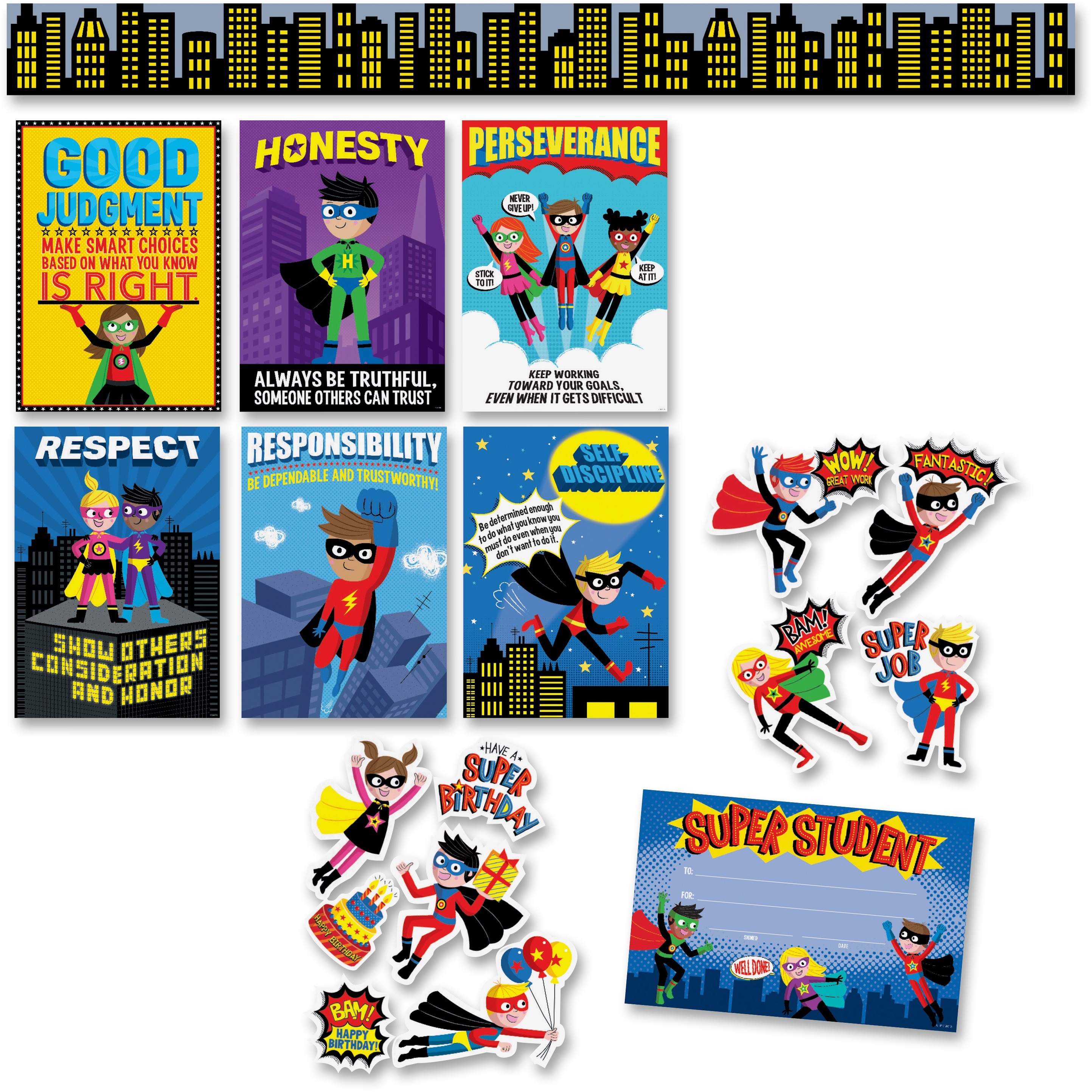 Creative Teaching Press Superhero Bulletin Board Set, Multicolor, 10 ...