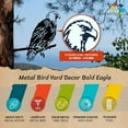 Renovatio Metal Bald Eagle Yard Decor - Majestic Outdoor Metal Bird ...