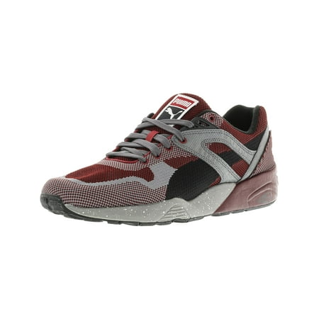 Puma Men's R698 Knit Mesh Splatter Rio Red / Steel Gray Ankle-High ...
