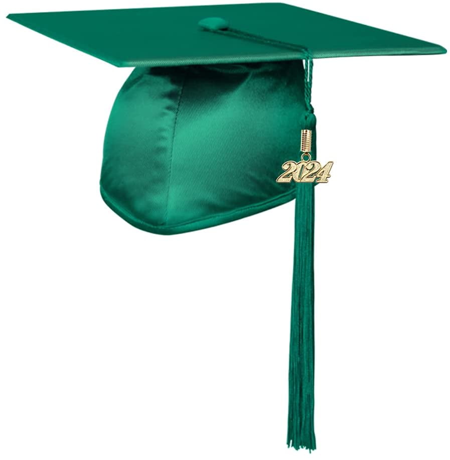 Endea Graduation Shiny Cap & Tassel (Emerald Green, 2024) - Walmart.com