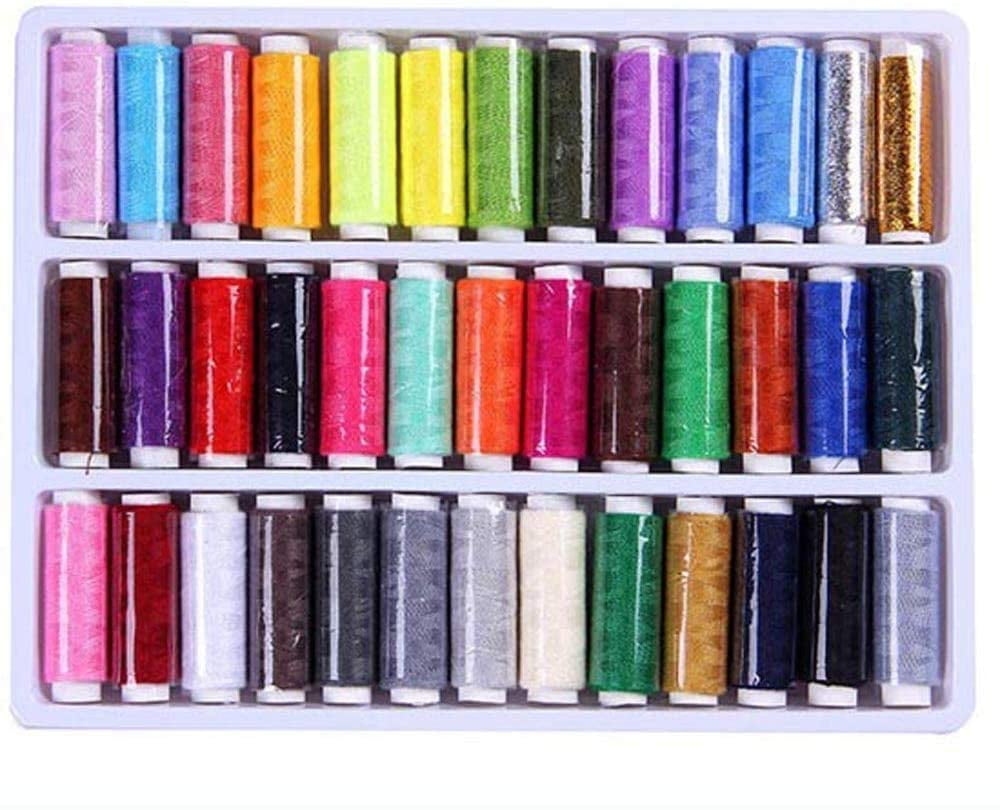 INTSUPERMAI 39rolls 109 Yard Mixed Colors Sewing Thread Set All Purpose ...