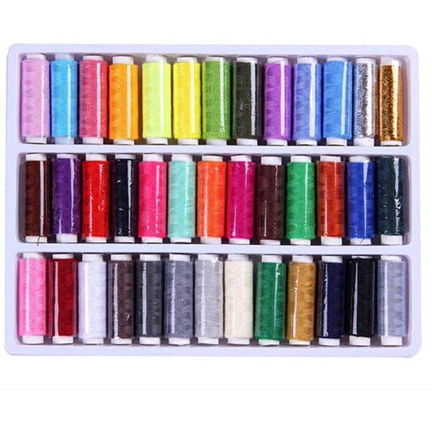 INTSUPERMAI 39rolls 109 Yard Mixed Colors Sewing Thread Set All Purpose ...