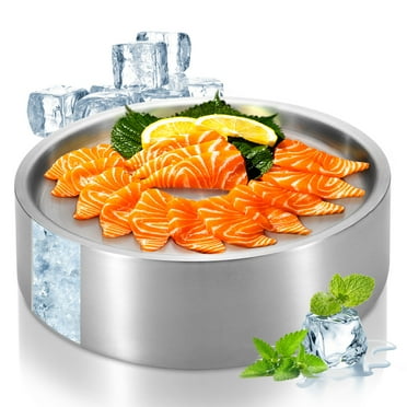 FlexiFreeze Black Party Mat Chiller - Buffet Platter Cooler with ...