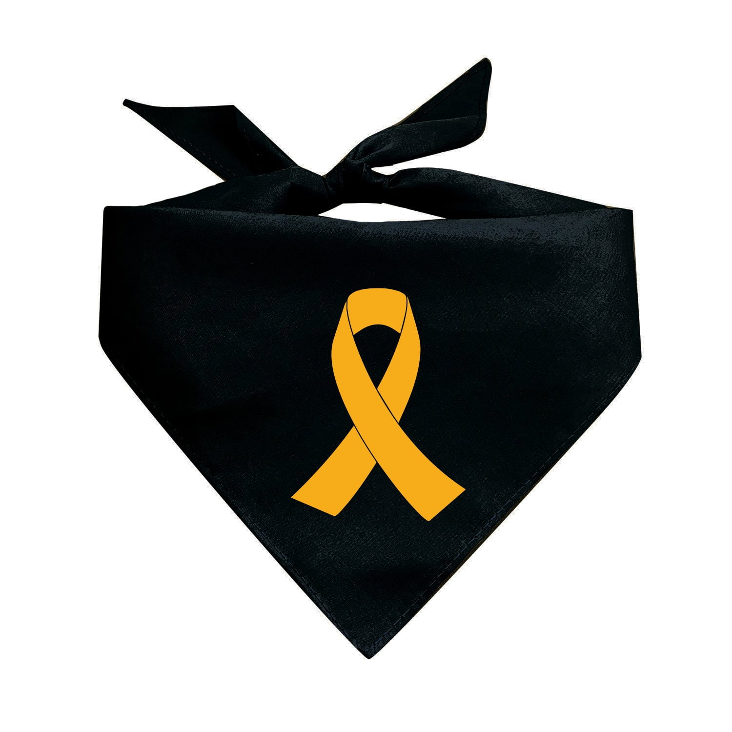 Cancer Ribbon Gold Triangle Dog Bandana - Walmart.com