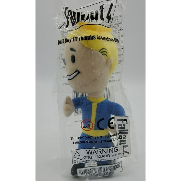 Gaming Heads - Fallout 4: Vault Boy 111 Thumbs Up Plush Backpack Clip ...