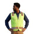 GOLDENROW Hi-Vis Safety Vest for Men, Multi-Pocket Sweat-Absorbent Vest ...