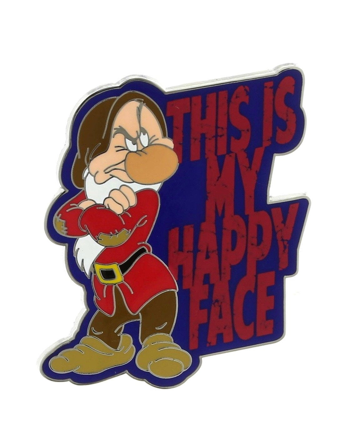 Disney Parks Grumpy This is My Happy Face Pin New with Card - Walmart.com