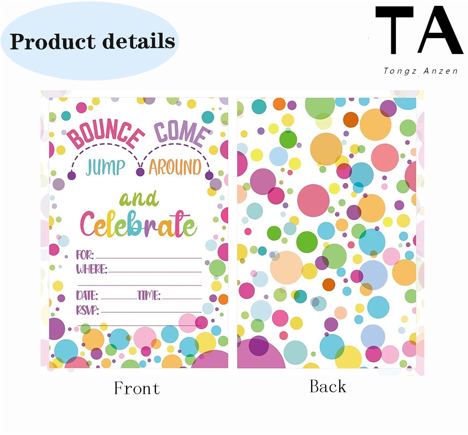 Bounce House or Jumping Party Invitations - Walmart.com