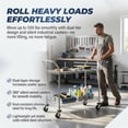 2-Tier Commercial Grade Rolling Cart, Heavy Duty Utility Cart, Carts ...