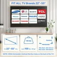No Drill Drywall TV Mount, No Stud TV Wall Mount for Most Brand 22-55 ...