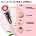 7-in-1 Facial Massager Wand with Heat, Vibration, Red & Blue Light, and ...