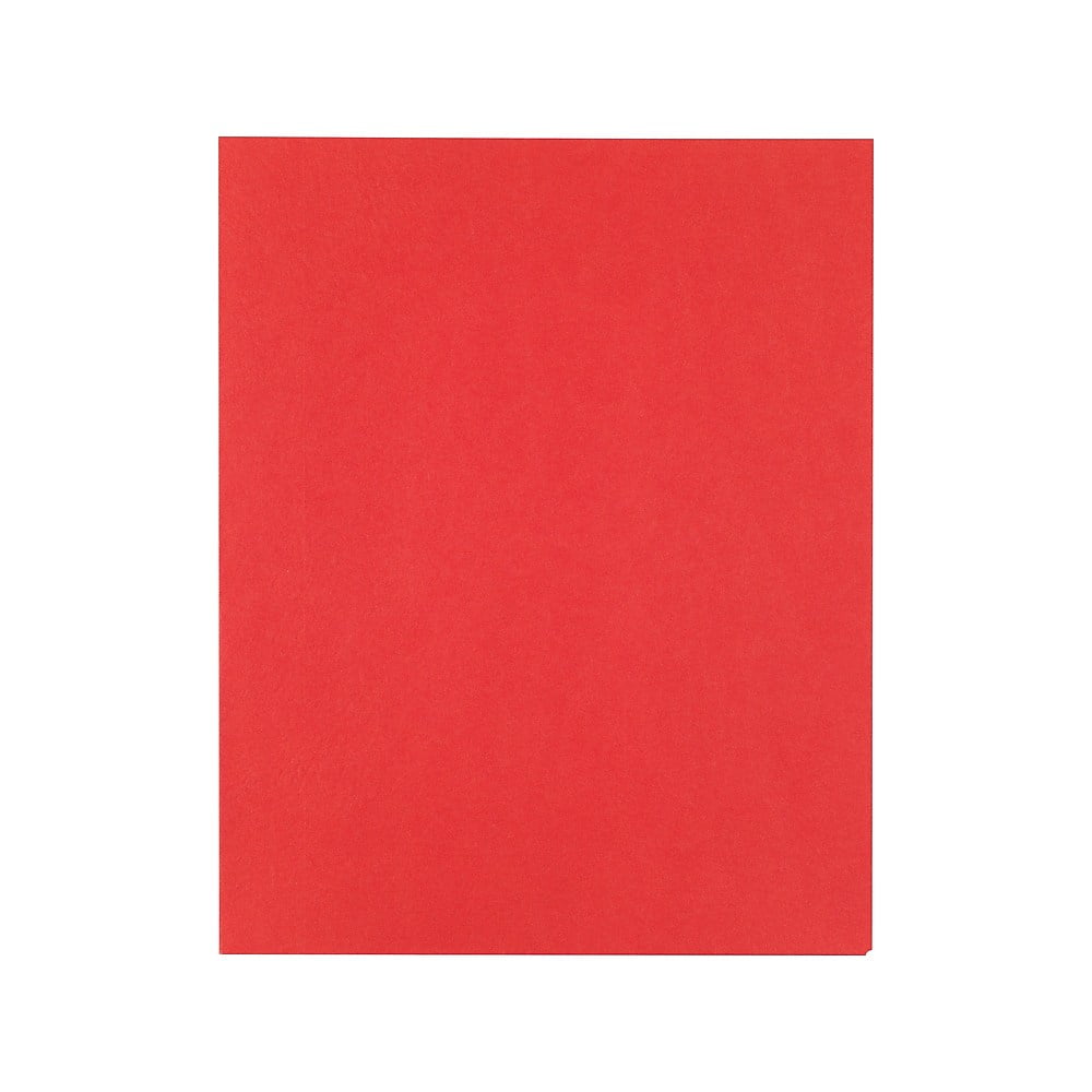 Staples School Grade 2 Pocket Folder Red 25/Box 578484 - Walmart.com
