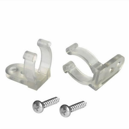 MRL-CLIP-SCREW 0.37 in. U Shape Plastic Mounting Clips - Clear ...