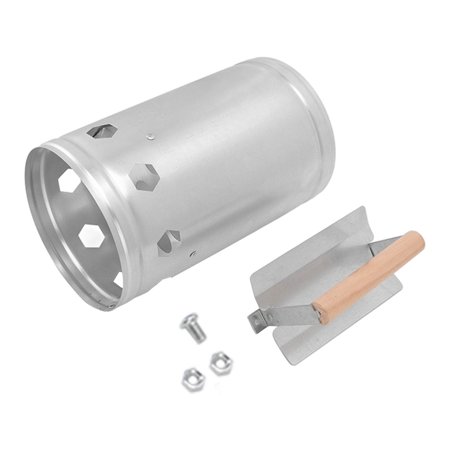 Charcoal Chimney Lighter Can, Safe Grill Chimney Starter Round ...