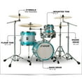 Sonor AQ2 Martini 4-Piece Maple Shell Pack w/ 14" Bass Drum - Aqua ...