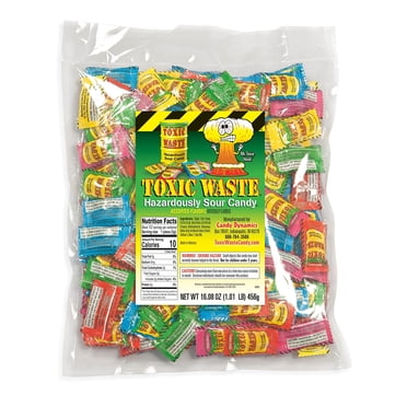 Toxic Waste Sour Candy, 1.7 oz Drums Display, 12 Ct, Assorted Flavors ...